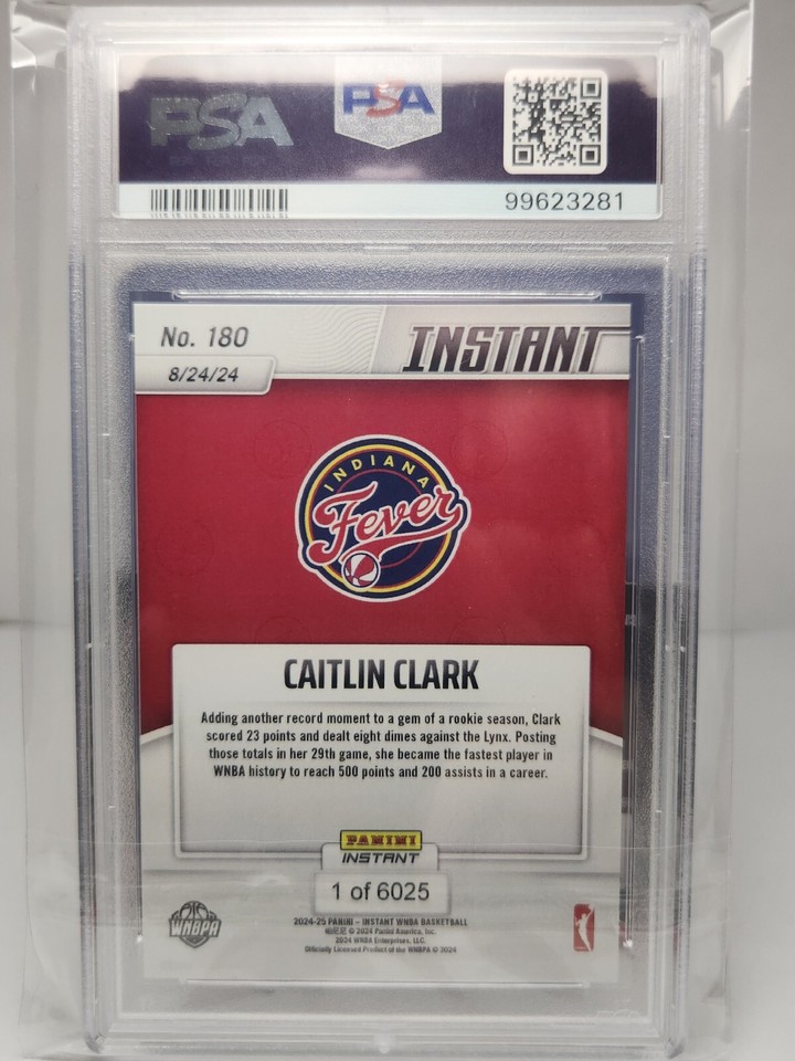 2024-25 Panini Instant Caitlin Clark #180 RC-MILESTONE WNBA REC. PR ...