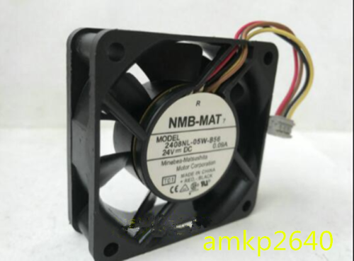 for 1pcs NMB-MAT 2408NL-05W-B56 6020 24V 0.09A 4Pin Drive cooling fan # ...