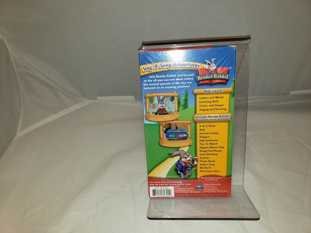 Reader Rabbit Sing-a-song Adventures VHS Learn to Read Words on Screen ...