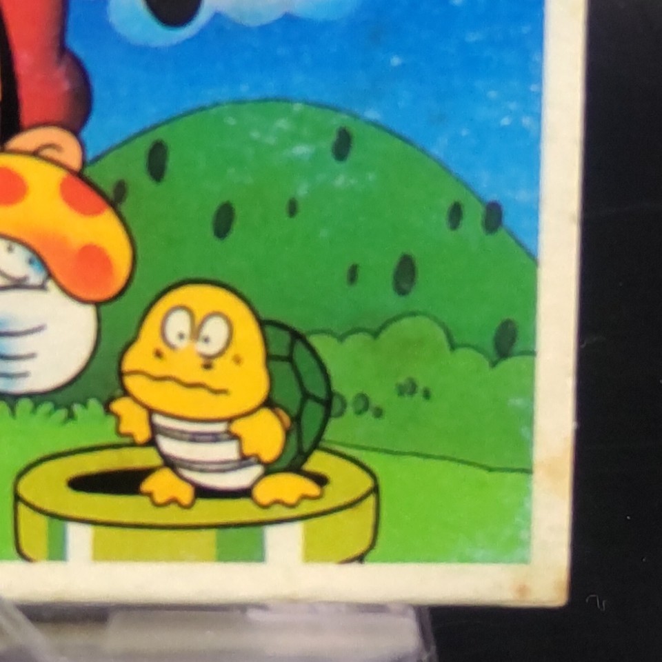 Mario Goomba Menko Super Mario Bros Amada Vintage Card 1985 NES ...