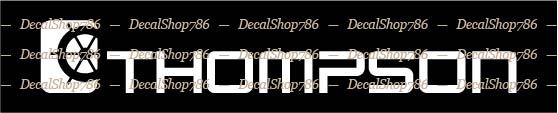 Thompson Boats - Outdoor Sports - Vinyl Die-Cut Peel N' Stick Decal ...