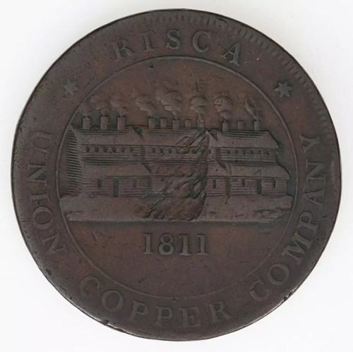 1811 Great Britain Risca Union Copper Company Penny Token | eBay