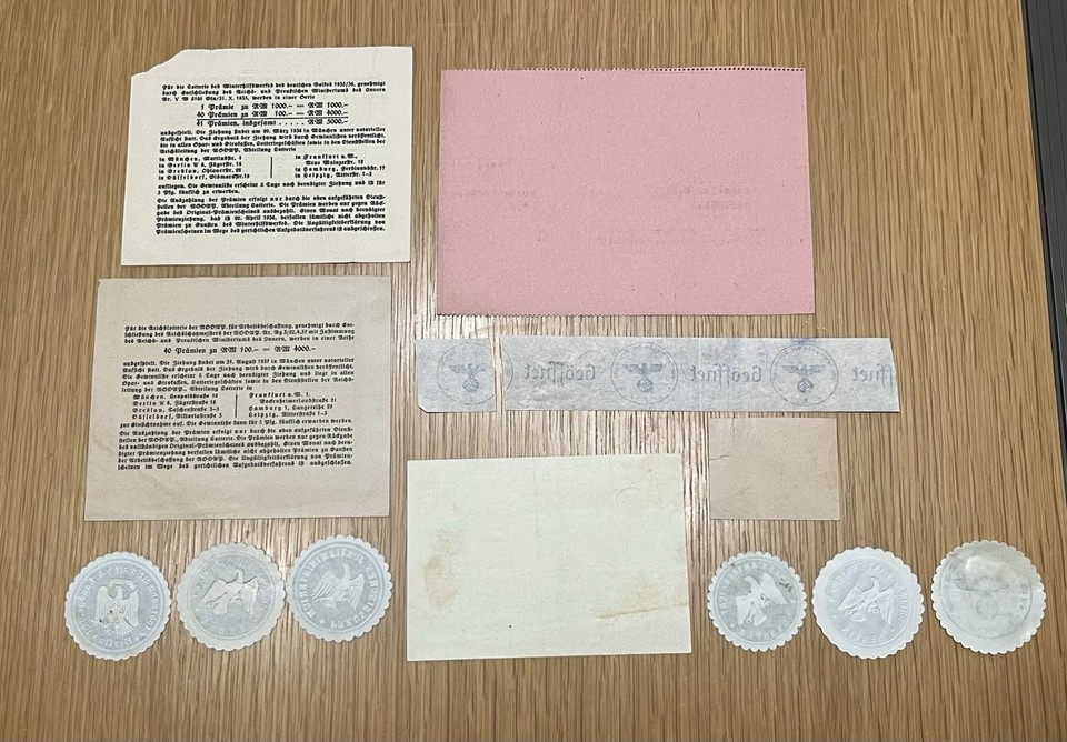 WW2 German Paper Lot Misc | eBay