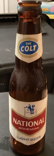 Vintage National Bohemian The Colt Glass Beer Bottle 7 Oz Light Beer ...