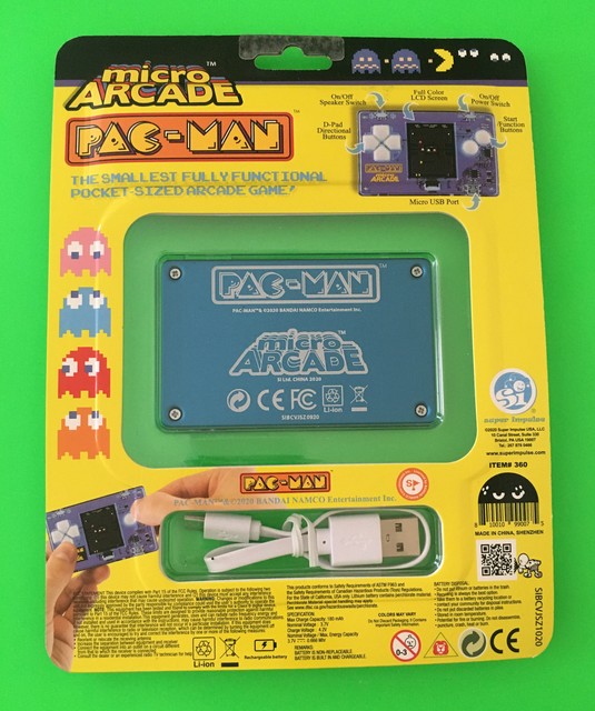 Micro Arcade Pacman Color LCD Handheld Pac-man Video Game for sale ...