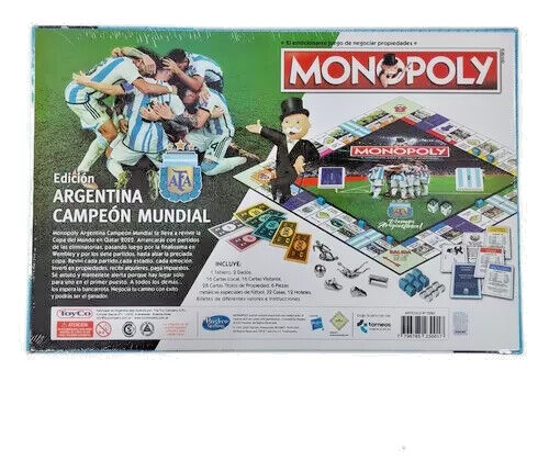 MONOPOLY Game - ARGENTINA CHAMPION FIFA WORLD CUP QATAR 2022 - Lionel ...