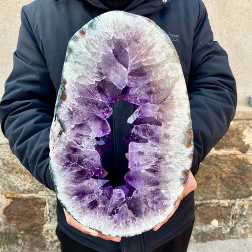 11.1LB Hand cut specimens of natural amethyst cave crystalline quartz ...