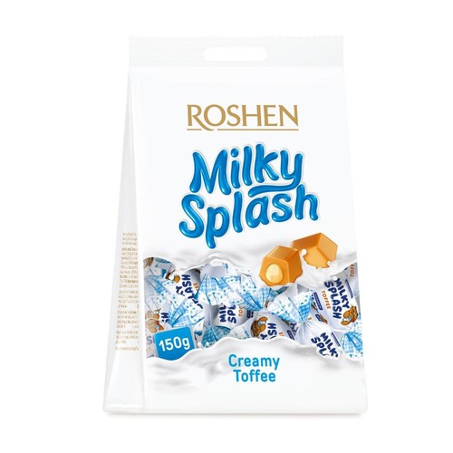 Roshen MILKY SPLASH Creamy Toffee Bag 150g / 5.29oz | eBay