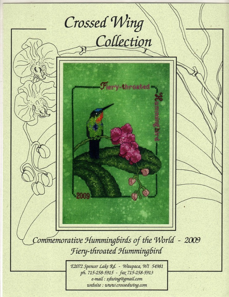 CROSSED WING COLLECTION bird,birds counted cross stitch charts -YOUR ...