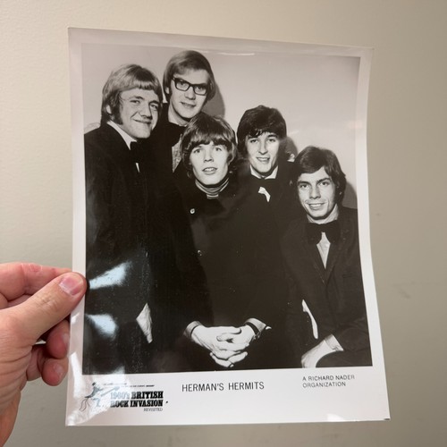 Vtg HERMAN'S HERMITS Original Publicity Photo - 1960s British Rock ...