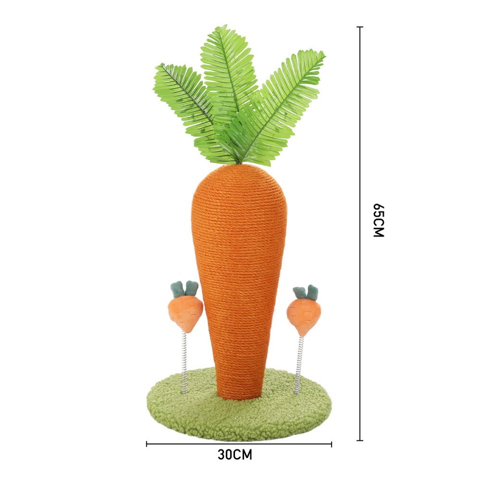 Cat Scratching Post Mushroom Carrot Pet Cat Kitten Scratcher Sisal ...