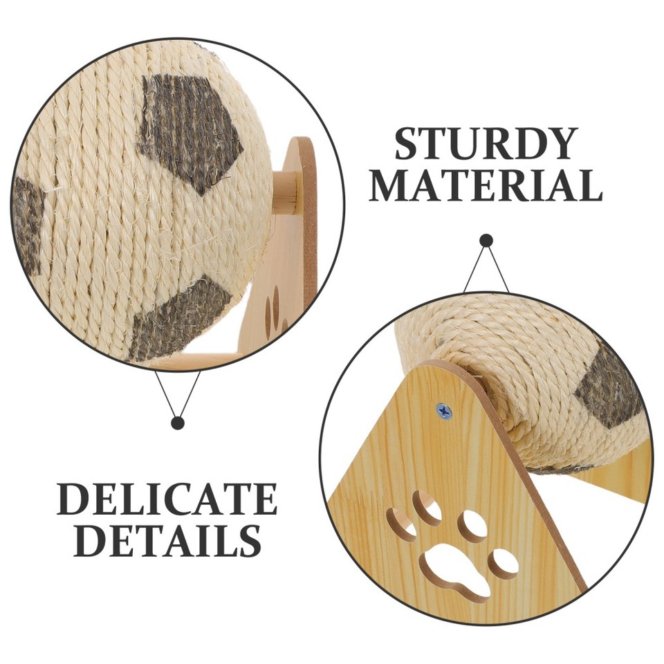 Cat Scratcher with Ball: Sisal Cat Scratch Stand - Large Kitten ...