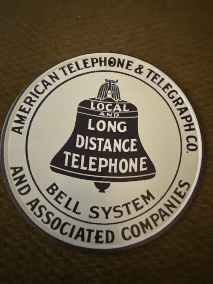 8”x8” American Telephone & Telegraph Bell System Local & Long Distance ...