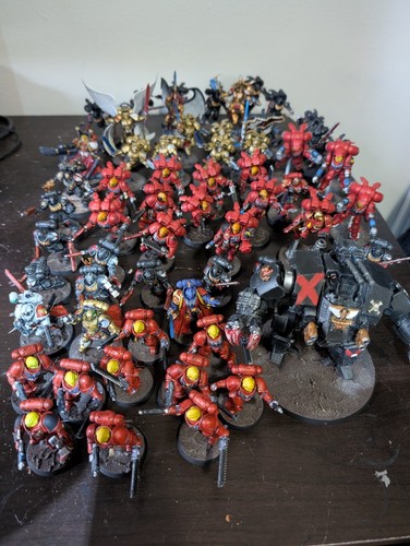 Warhammer 40k Space Marines - Blood Angels Army Lot Fully Painted New ...