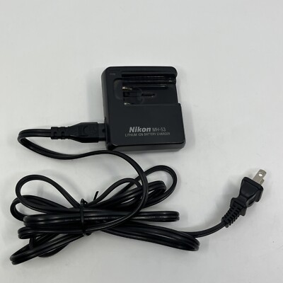 Genuine Original OEM Nikon MH-53 Li-ion Battery Charger with Cord ...