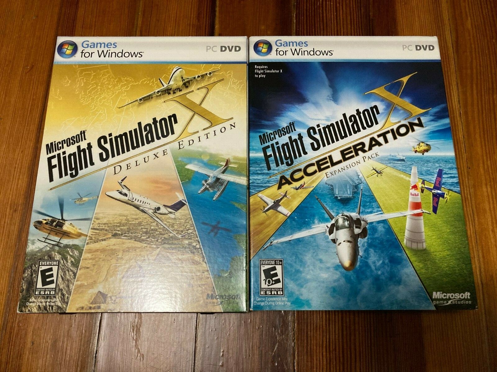 Microsoft Flight Simulator X: Deluxe edition + Acceleration Expansion ...