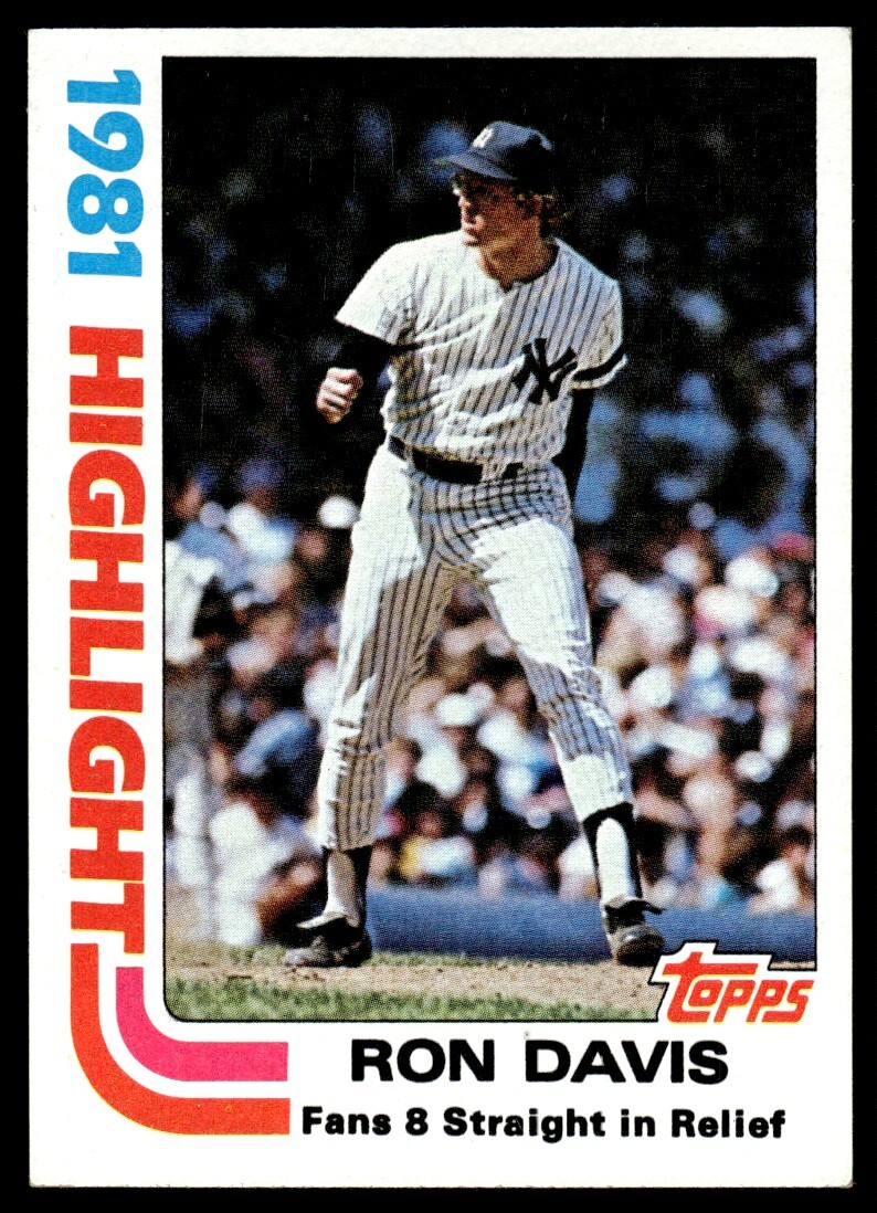 1982 Topps Ron Davis New York Yankees #2 | eBay