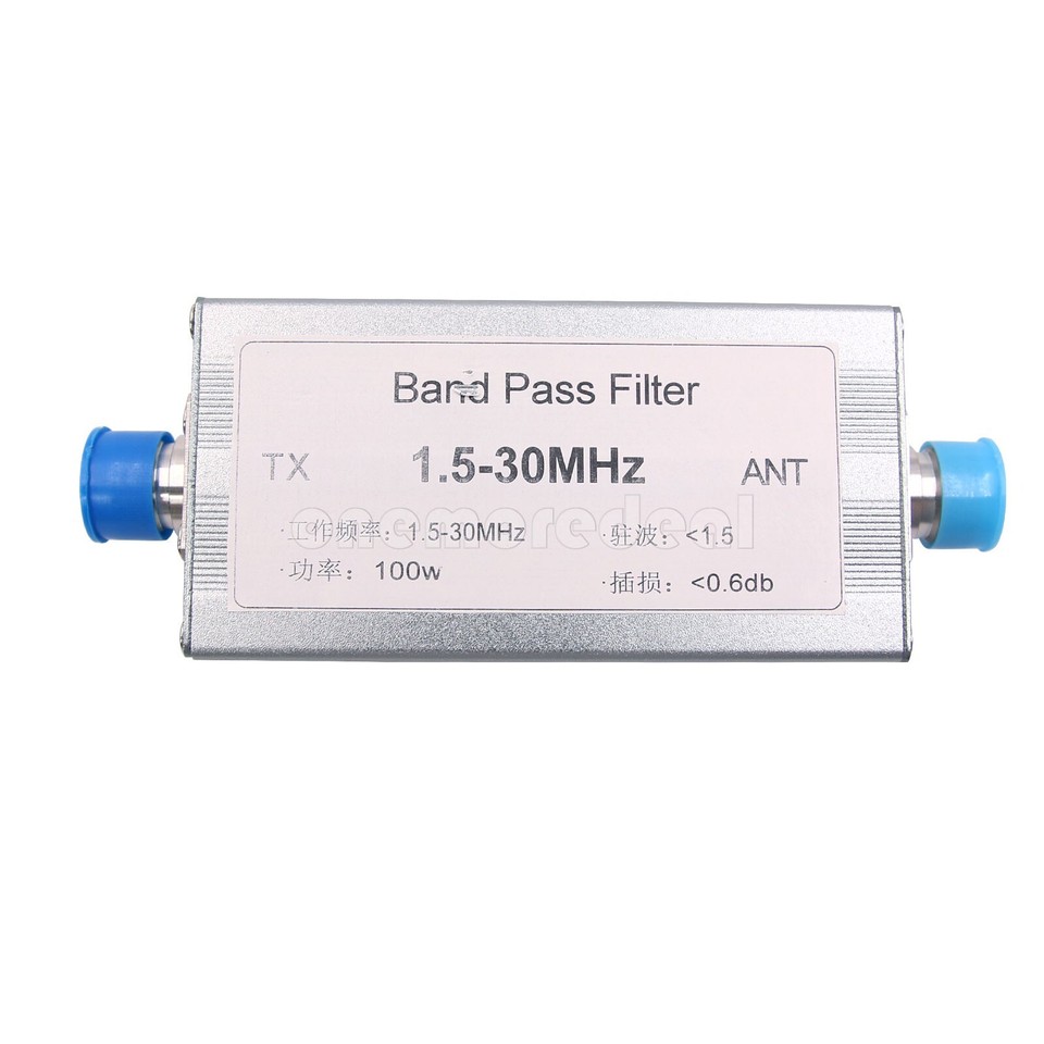 1.5-30MHz 100w Band Pass filter BPF for Reduce shortwave interference ...