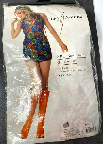 Leg Avenue 2 Pc. Kaleidoscope Go-Go Cage Dancer Girl Costume S/M NEW | eBay