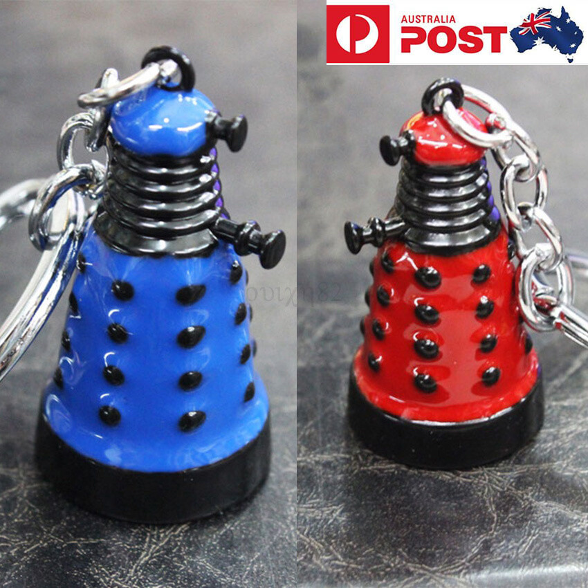 AUS Dr Doctor Who DALEK Robot Diecast Metal Keyring - DW Key Ring ...