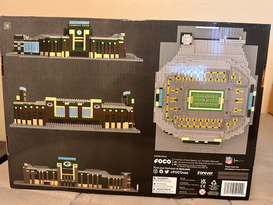Green Bay Packers BRXLZ Lambeau Field Stadium Series 3-D Construction ...