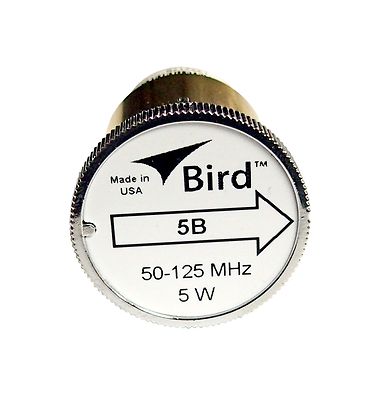 New Bird 5B Plug-in Element 0 to 5 watts 50-125 MHz for Bird 43 ...