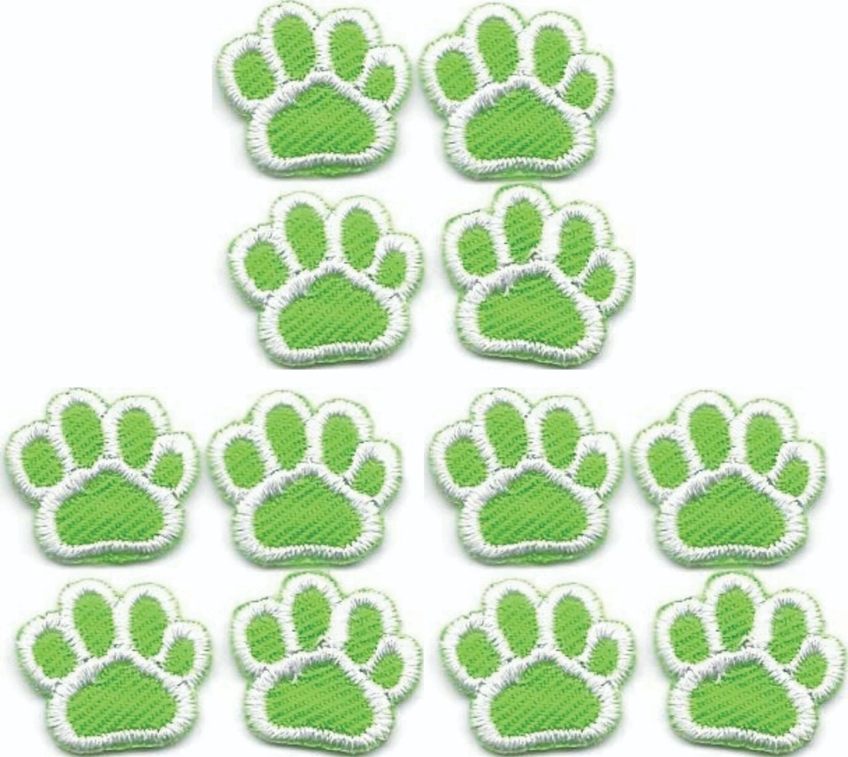 Green Dog Paw Clipart