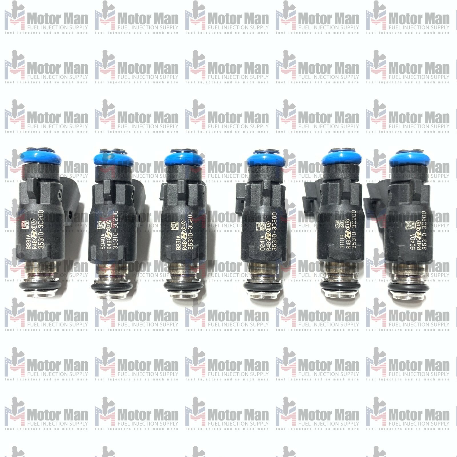 Motor Man | 35310-3C200 New Fuel Injector Set 2010 2011 2012 Genesis ...