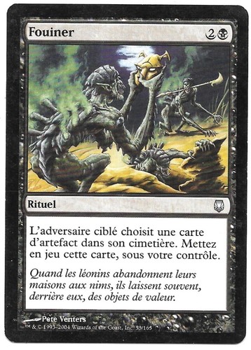 Carte Magic The Gathering / Fouiner 53 165 (vf) - COMME NEUF | eBay