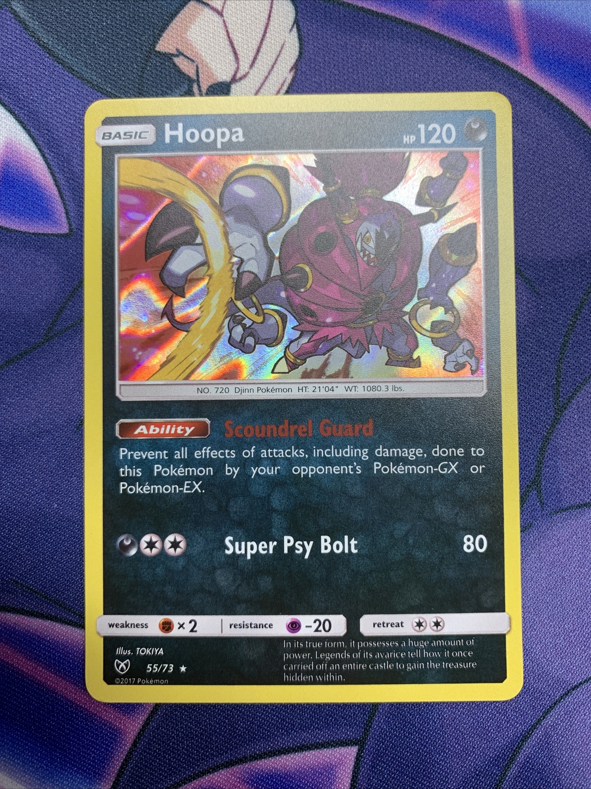 Hoopa 55/73 - Rare Holo Pokemon Card - Shining Legends Set (2017) - NM ...