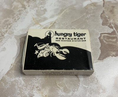 Vintage Hungry Tiger Restaurant and Seafood Oyster Bar Matchbook | eBay