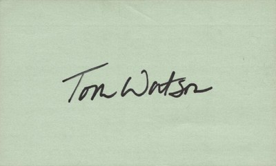 TOM WATSON - AUTOGRAPH | eBay