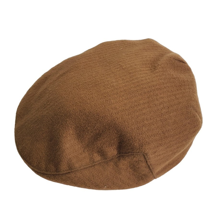 Amicale Men's Ascot Flat Cap Hat S/M Pure Cashmere Mocha Brown Corduroy ...