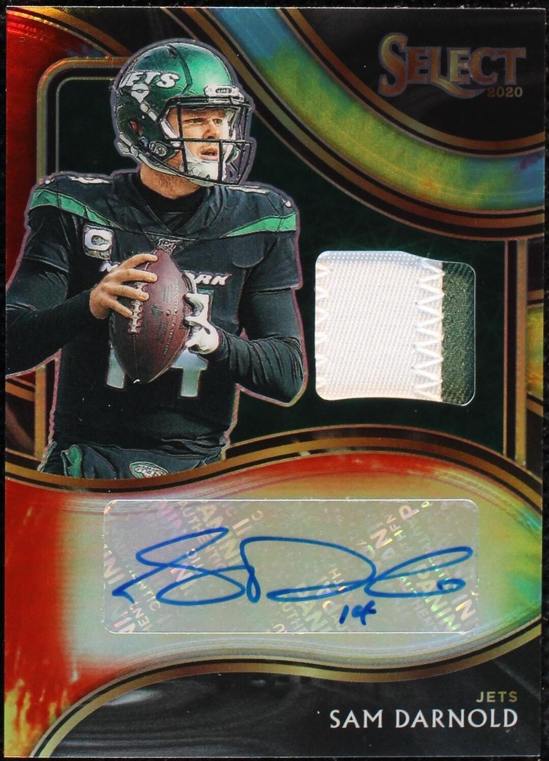 2020 Panini Select - Signature Memorabilia Sam Darnold #SM-SDA Tie-Dye ...