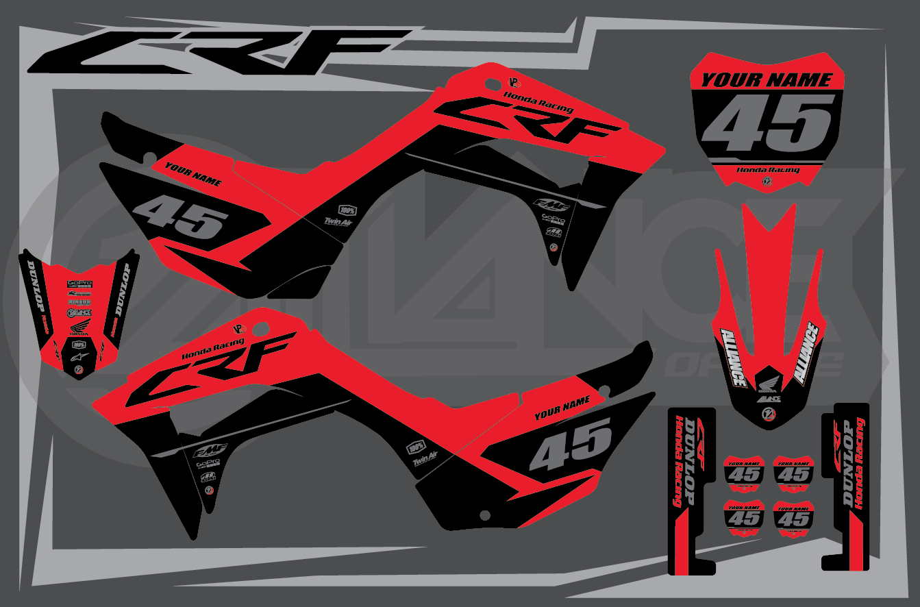 2019 2020 2021 2022 CRF 110 F MOTOCROSS GRAPHICS KIT CRF110 STICKERS ...