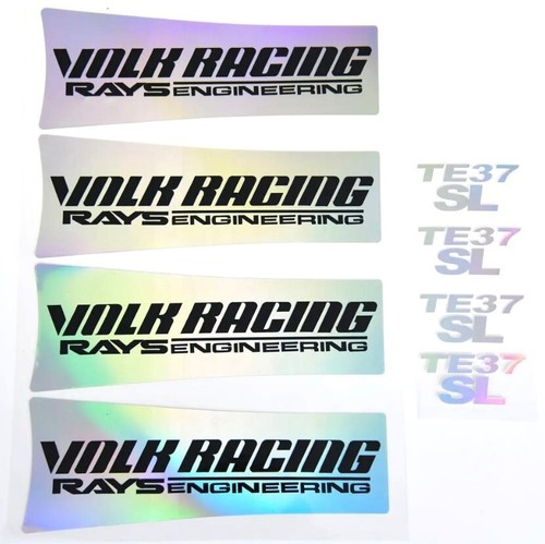 4 x Volk Racing TE37 SL Wheel Rays Engineering Rim Decal Sticker ...