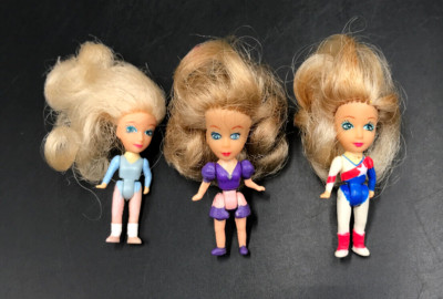 Micro Mini Doll LOT OF 3 KIDGETT DOLLS Meritus 1989 Kim CINDY Ballet ...