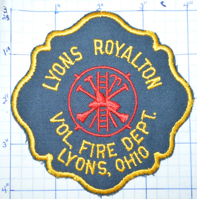 OHIO, LYONS ROYALTON VOLUNTEER FIRE DEPT PATCH | eBay