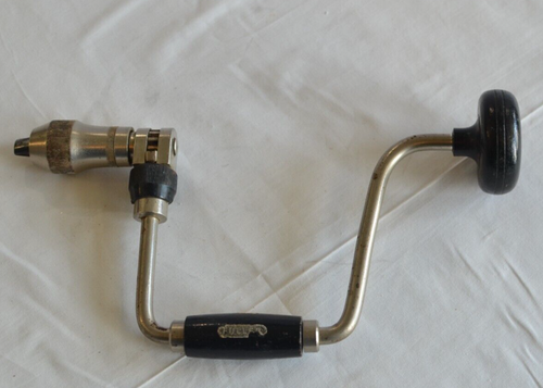 Vtg Fuller Hand Drill Ratchet Bit Brace 13" Wood Grips Made in Japan ...