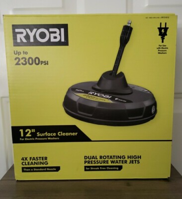 RYOBI Pressure Washer Surface Cleaner 12 in. 2,300 PSI Electric NEW ...