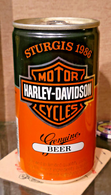 1986 STURGIS HARLEY DAVIDSON MOTORCYCLES HEAVY BEER CAN HUBER MONROE WI ...