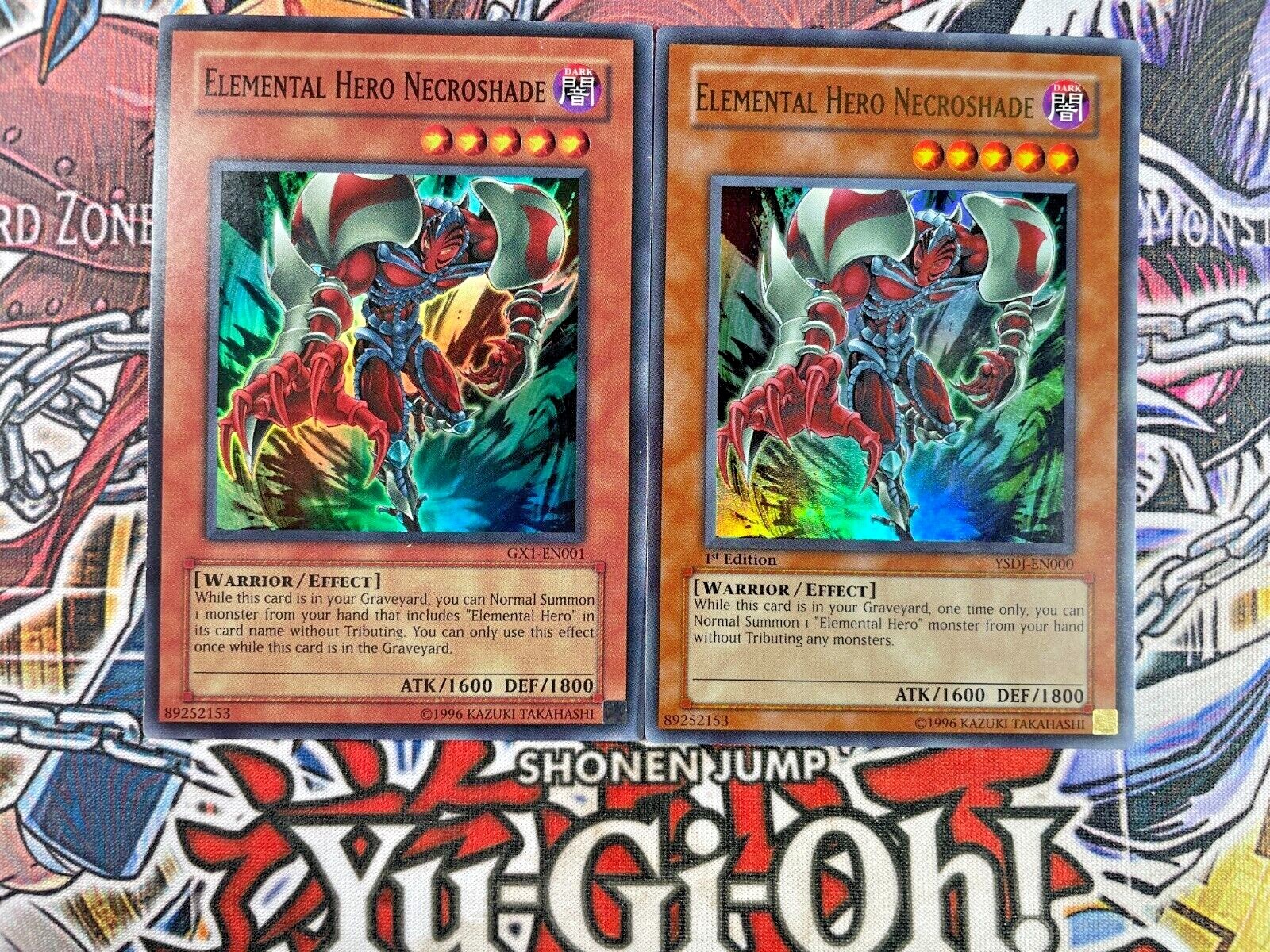 ***2x Elemental Hero Necroshade 2x*** GX1-EN001/YSDJ-EN000 1/Unlim ...