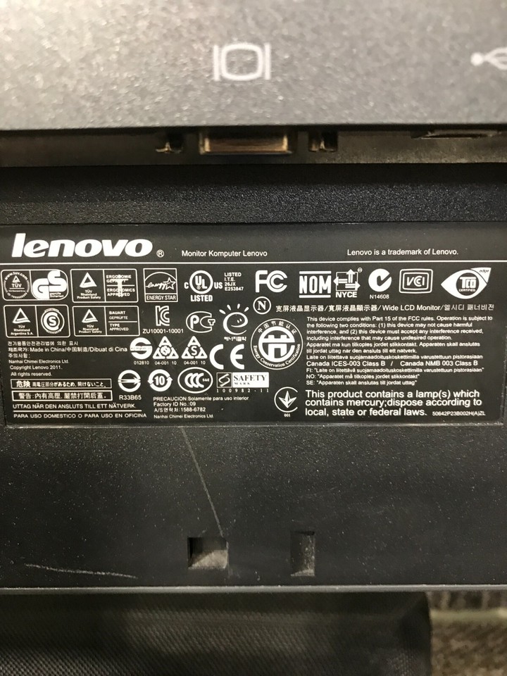 Lenovo ThinkVision E2323 23" LED Backlit Monitor w/Stand | eBay