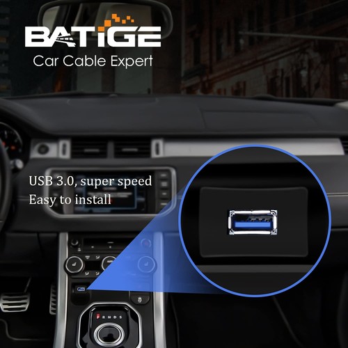 BATIGE Square Single Port USB 3.0 Panel Flush Mount Extension Cable ...
