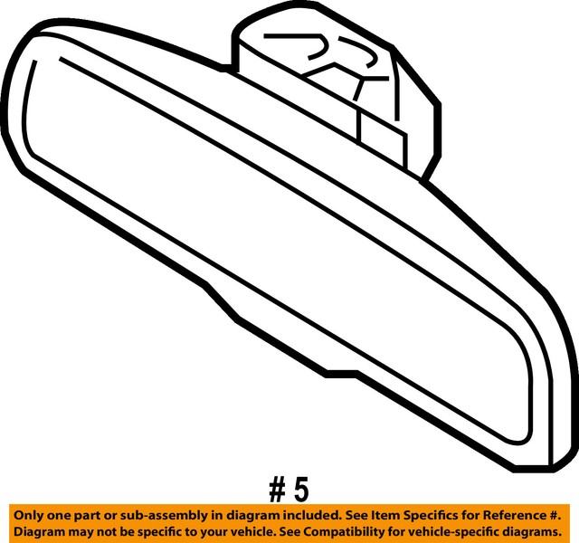 09-14 Hyundai Genesis Sedan Rearview Mirror Rear View OEM Lot2125 for ...