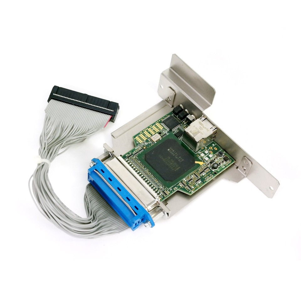 TESTED🔥 Genuine Zebra 105SL Xi3+ Zebranet Ethernet Print Server Card ...