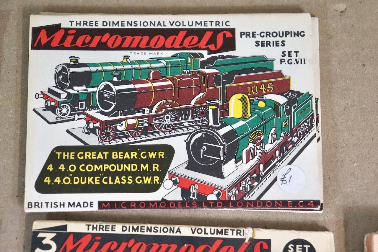 MICROMODELS LOCOMOTIVE COACH & WAGON MODEL RAILROAD PAPER MODELS og | eBay