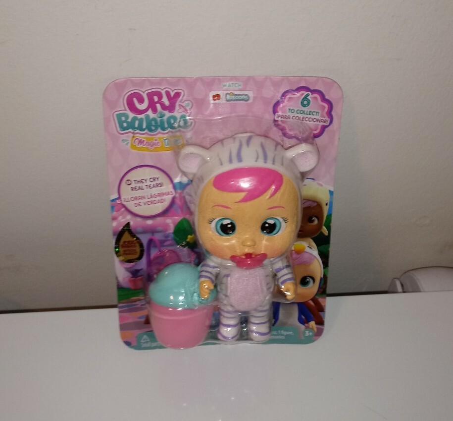 Cry Babies Magic Tears ZEBRA w/Pacifier Mini Doll 5" Kids Toy New | eBay