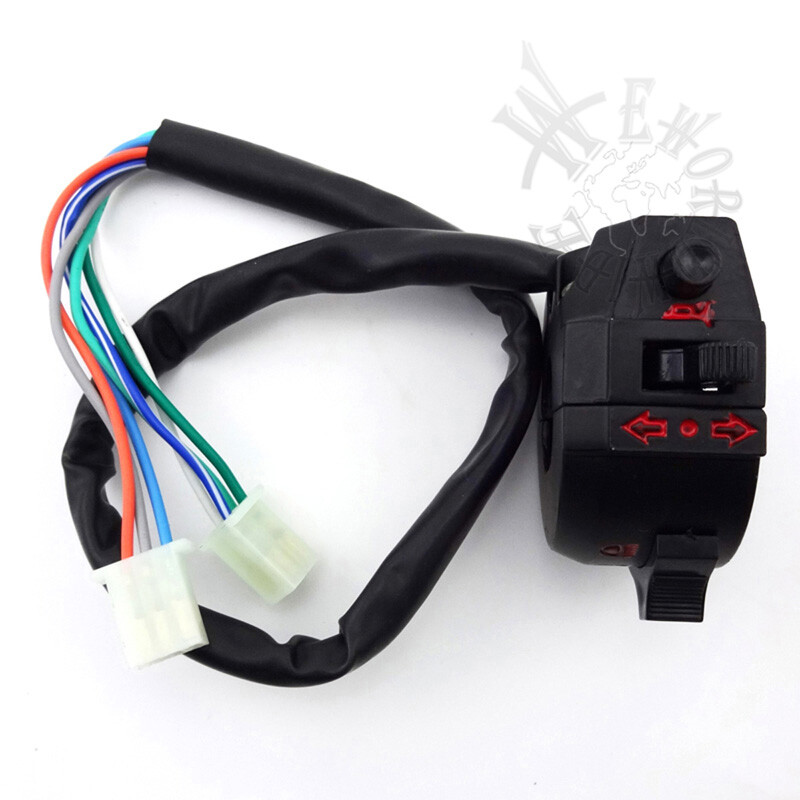 8 Wire 3 Fuction Left Handle Switch Control Assembly For ATV Quad ...