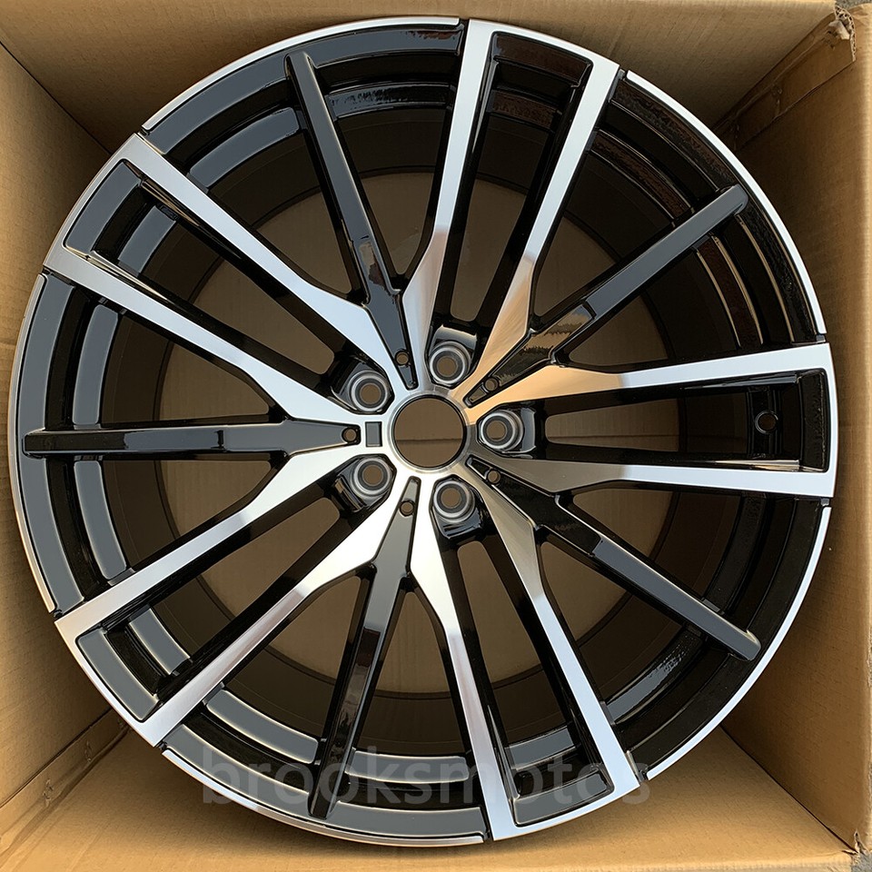 20" BLACK STYLE WHEELS RIMS FITS BMW X5 E70 F15 X6 E71 F16 5X120 742 ...